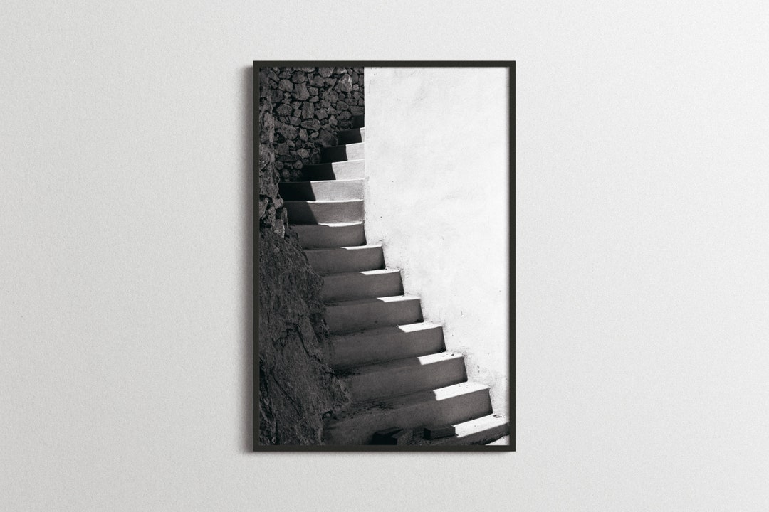 Stairs Photography Print - Minimalist Architecture, Shadows - Etsy