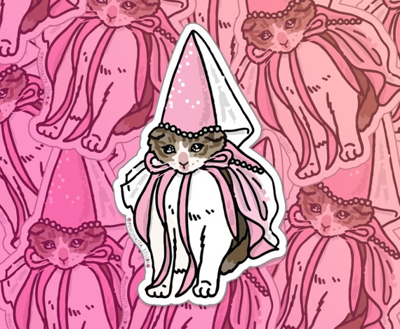 Pink Fairy Princess Sad Cat Meme Sticker Cat Meme Sticker - Etsy Australia