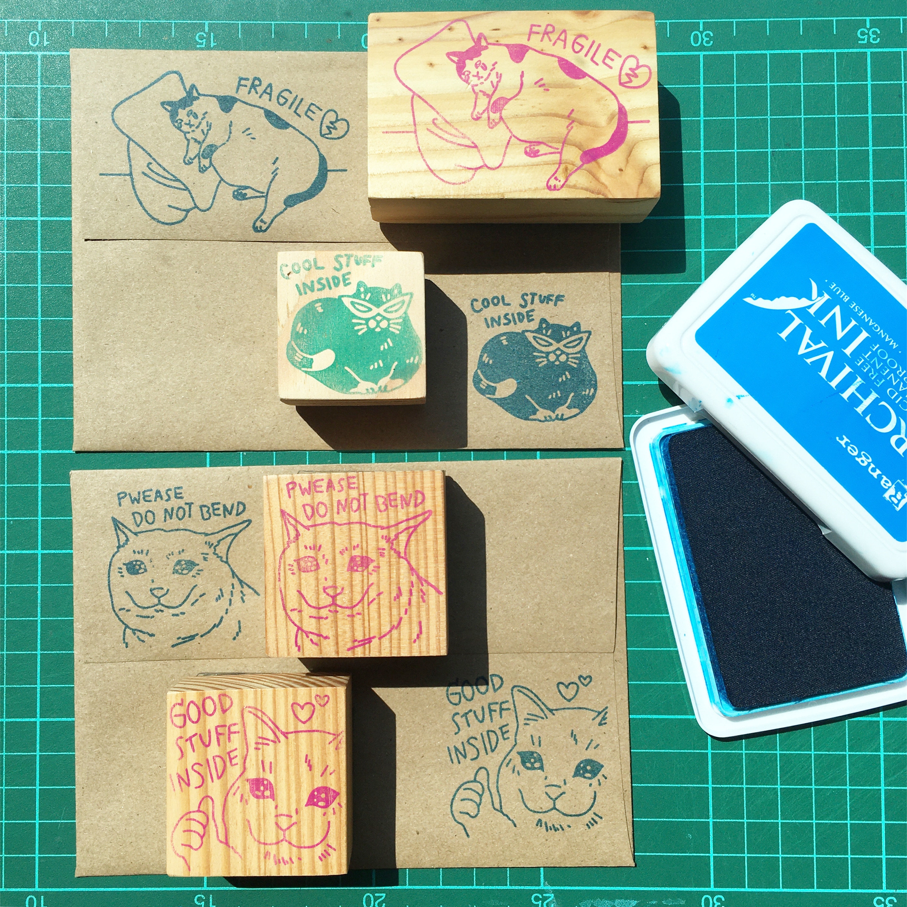 Cat Meme Thank You Chonky Cat Stamp Cat Happy Mail Stamp | Etsy