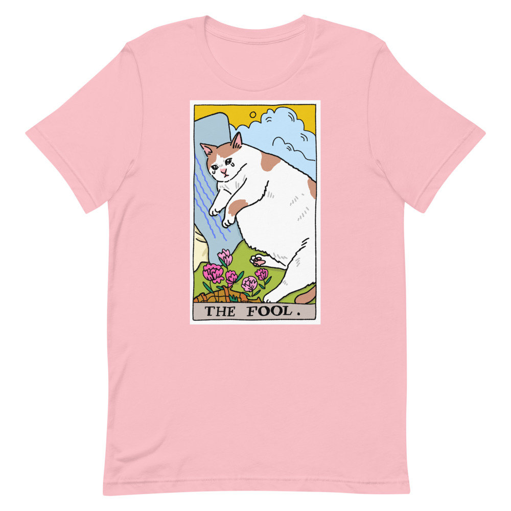 The Original Sad Cat Meme The Fool Tarot Shirt Tarot Card | Etsy