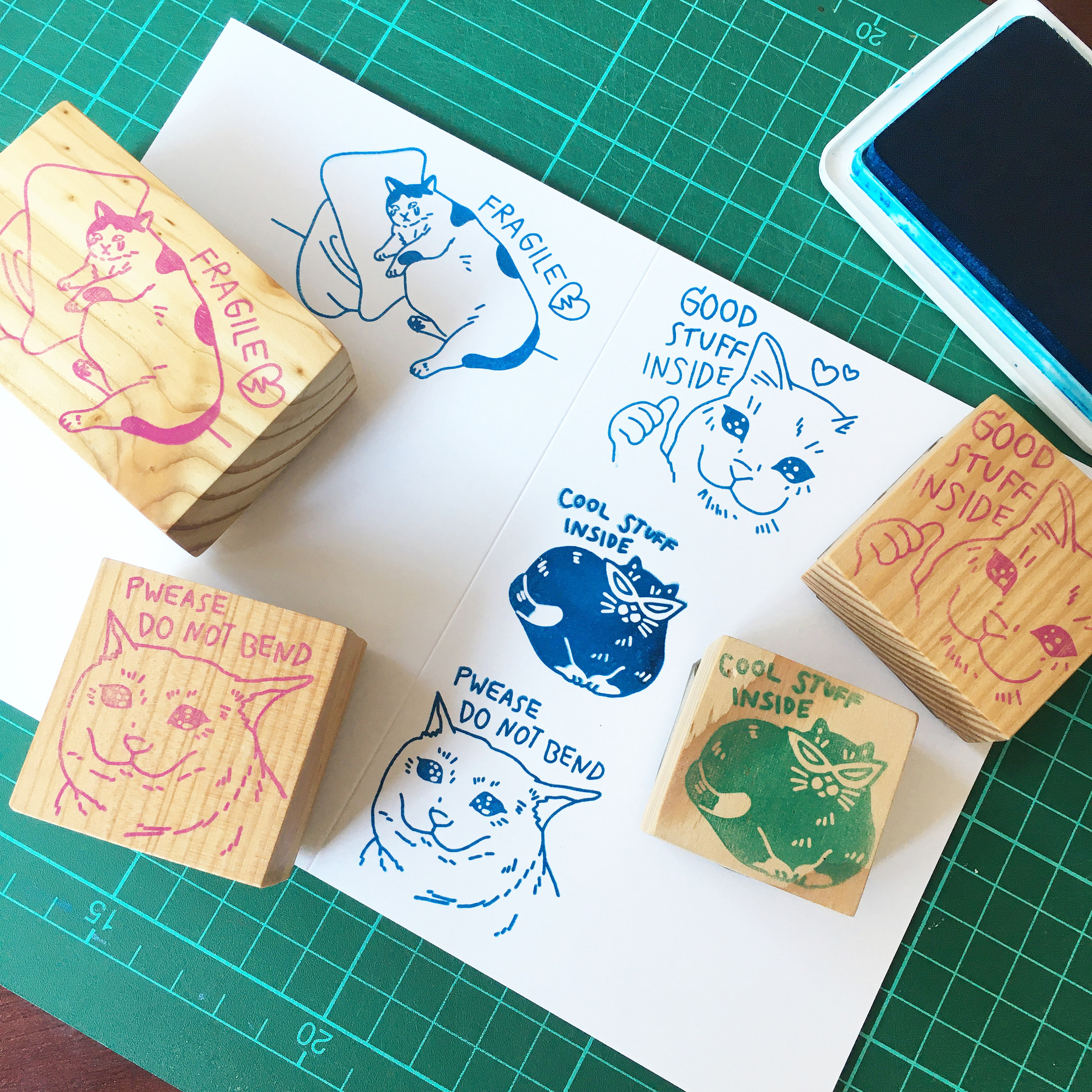 Cat Meme Thank You Chonky Cat Stamp Cat Happy Mail Stamp - Etsy