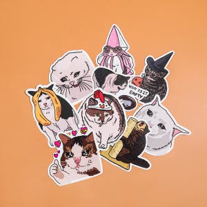 Buffering Cat Meme Sticker Cat Meme Sticker, Loading Cat Meme, Cat ...