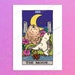 Tarot Cat the Hermit Sad Cat Meme Sticker Cat Meme Sticker, Sad Cat ...