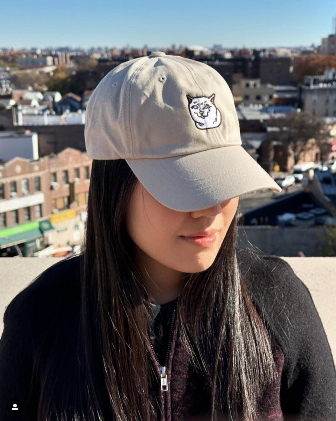 Original Sad Cat Meme Embroidered Dad Hat – Sad Cat, Crying Cat Meme ...