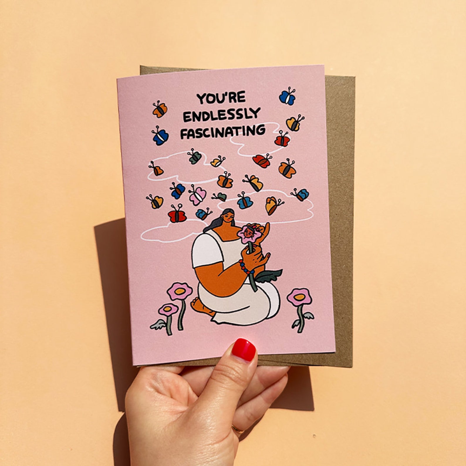 You're Endlessly Fascinating Card, Meaningful Love Card, Earth Tone ...