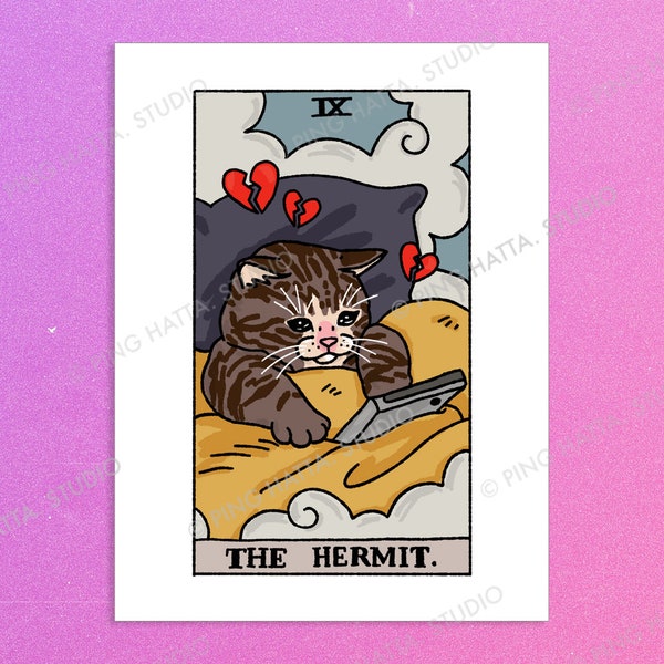 The Hermit Tarot Poster - Etsy