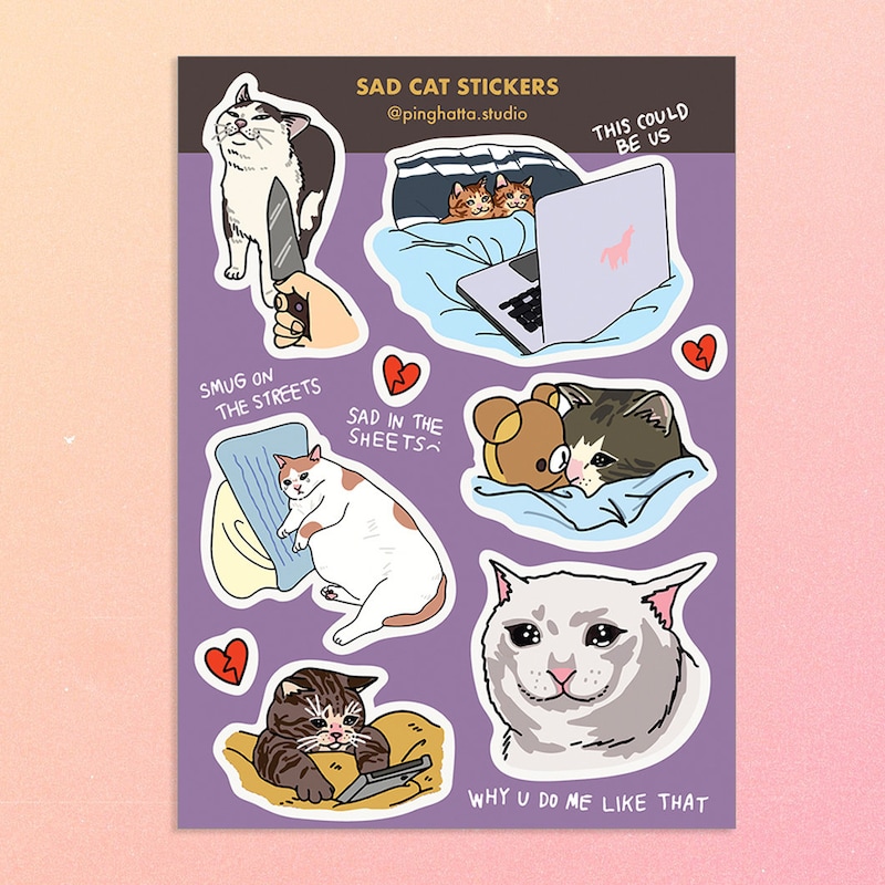 Emo Cat - Etsy