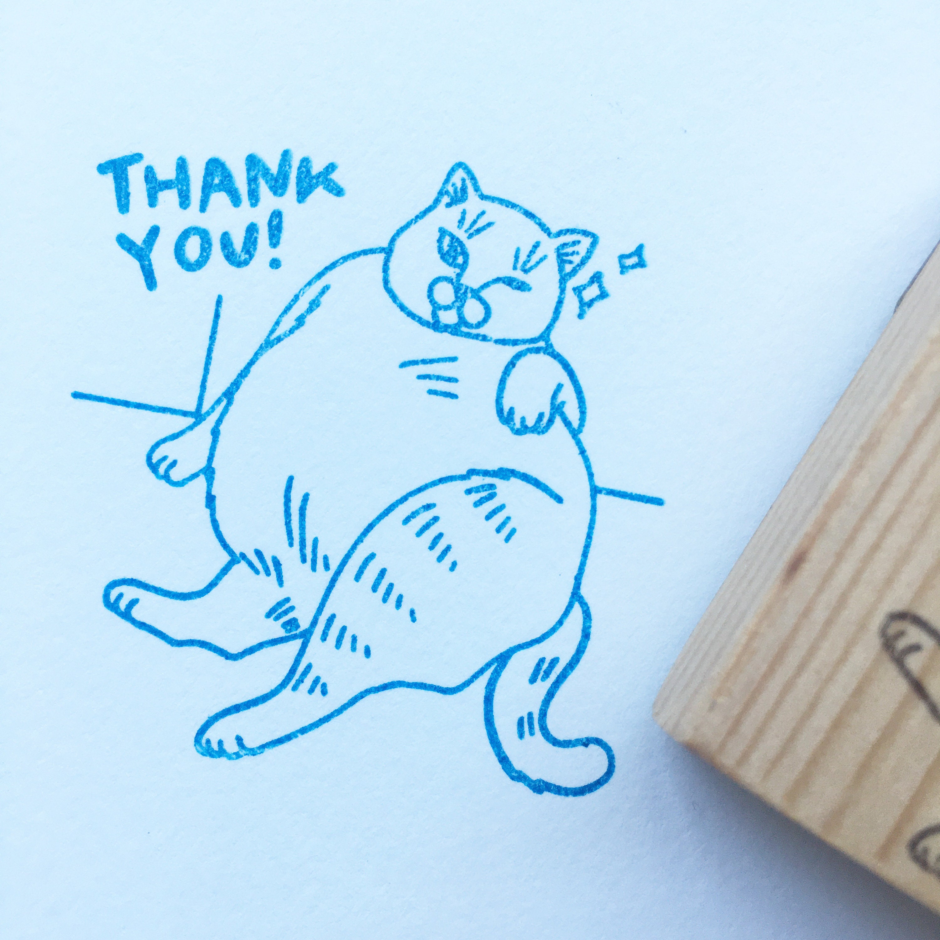 Cat Meme Thank You Chonky Cat Stamp Cat Happy Mail Stamp - Etsy