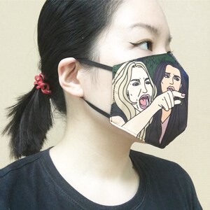 Cat Meme Mask Bundle of 2 - Meme Angry Woman Vs Cat Face Mask, Crying ...