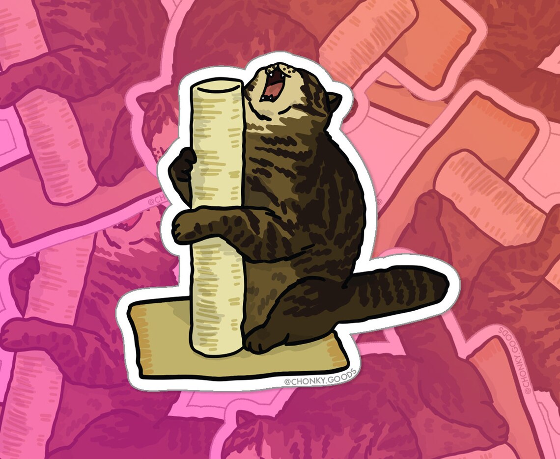 Pole Crying Cat Meme Die Cut Sticker Cat Meme Sticker Funny - Etsy