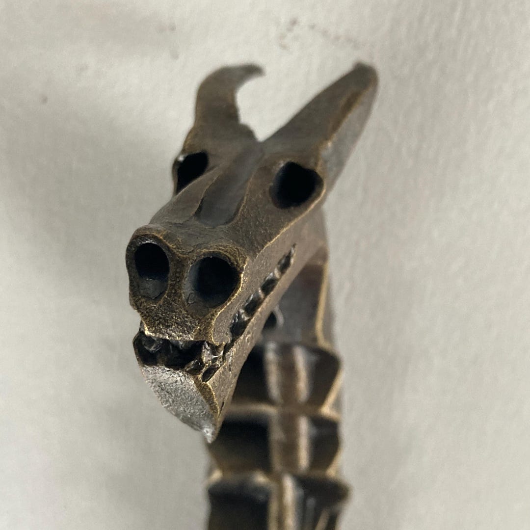 Hand Forged Steel Dragon Coat Hook: Fantasy Home Decor - Etsy