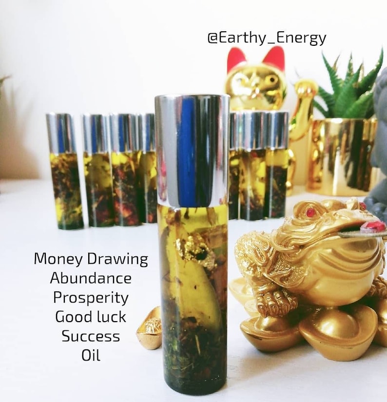 Money Drawing Oil. wealth Magnet24k Gold Infused - Etsy