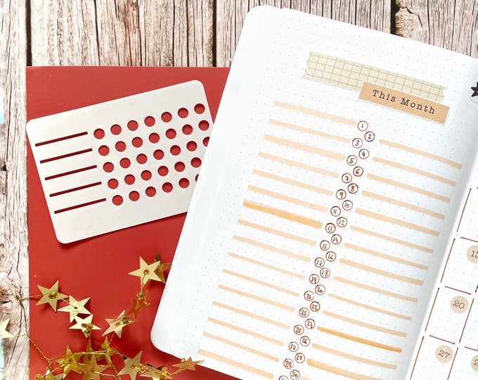 Honeycomb Hexagon Habits Tracker Stencil, Decorative Stencil for ...