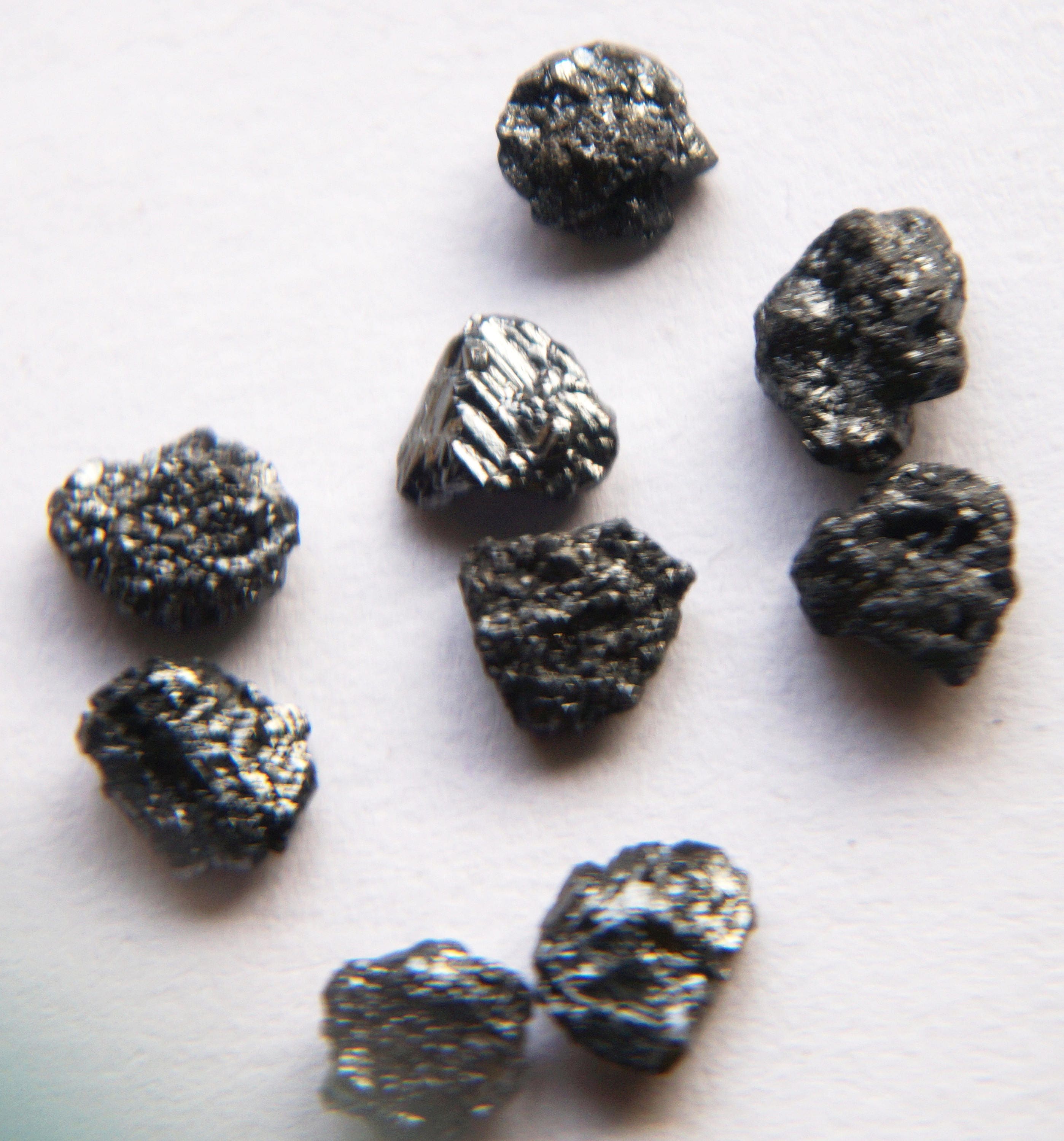 Diamant noir naturel Diamant brut noir Diamant brut noir | Etsy