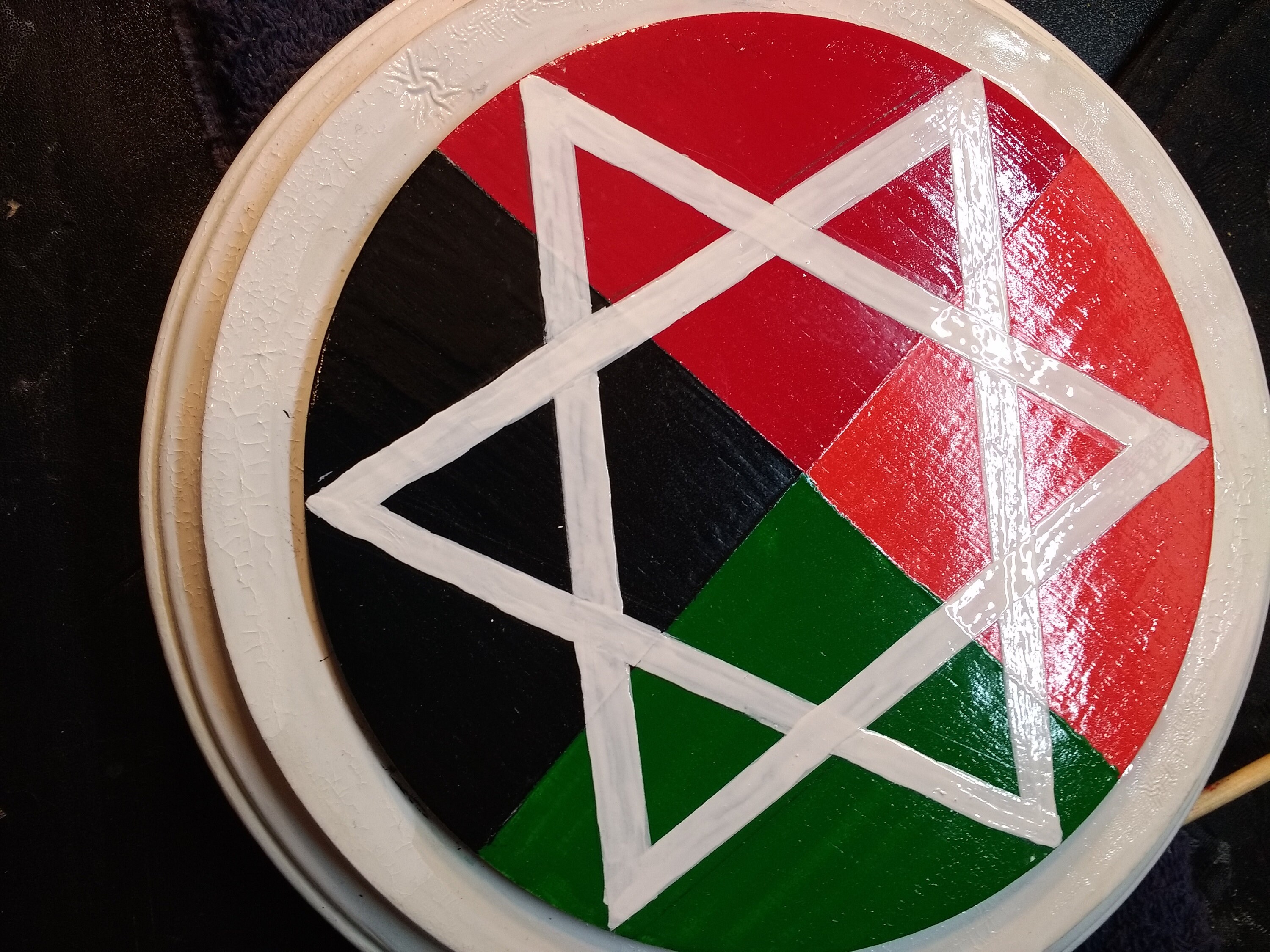 ROTA magic wand: Golden Dawn Earth Pentacle / Pantacle 7 | Etsy