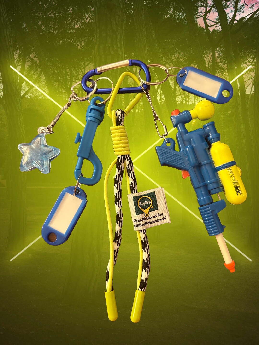 Blue Star Shaker Super Soaker Water Gun Themed Bag Charm - Etsy