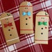 Set of Holiday Christmas Gingerbread Cookie Candy Bar Wrapper Chocolate ...