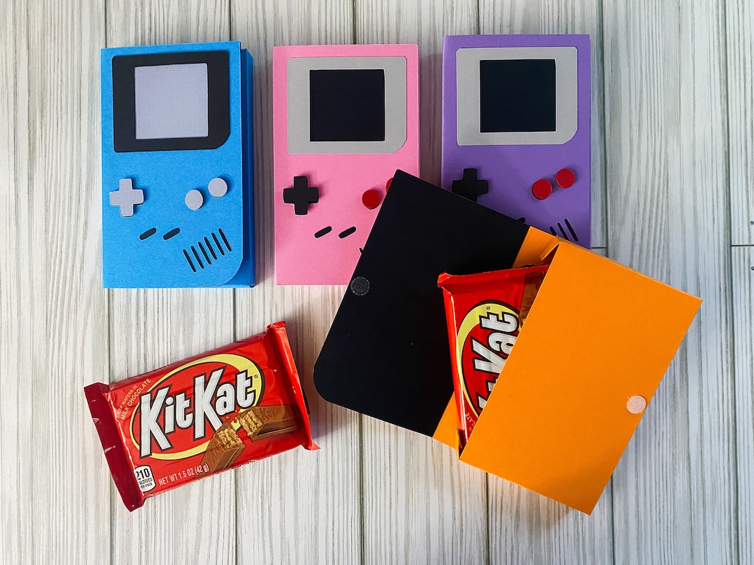 Gameboy Handheld Video Game Candy Bar Holder Wrapper for Video Game ...