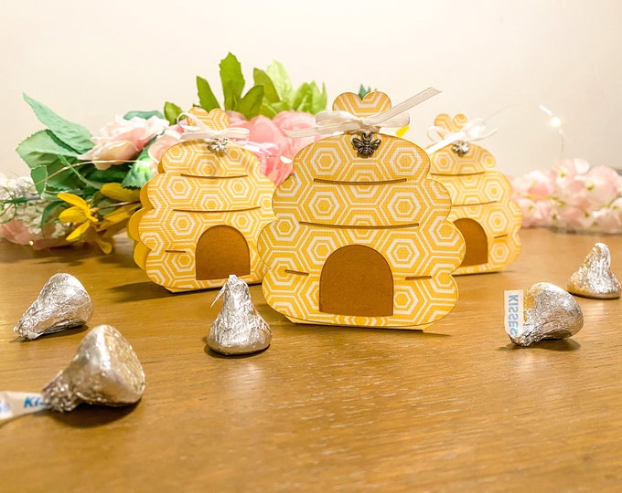 Honey Bumble Bee Hive Candy Box Perfect Party Favor for Birthday, Baby ...