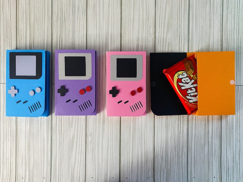 Gameboy Handheld Video Game Candy Bar Holder Wrapper for Video Game ...