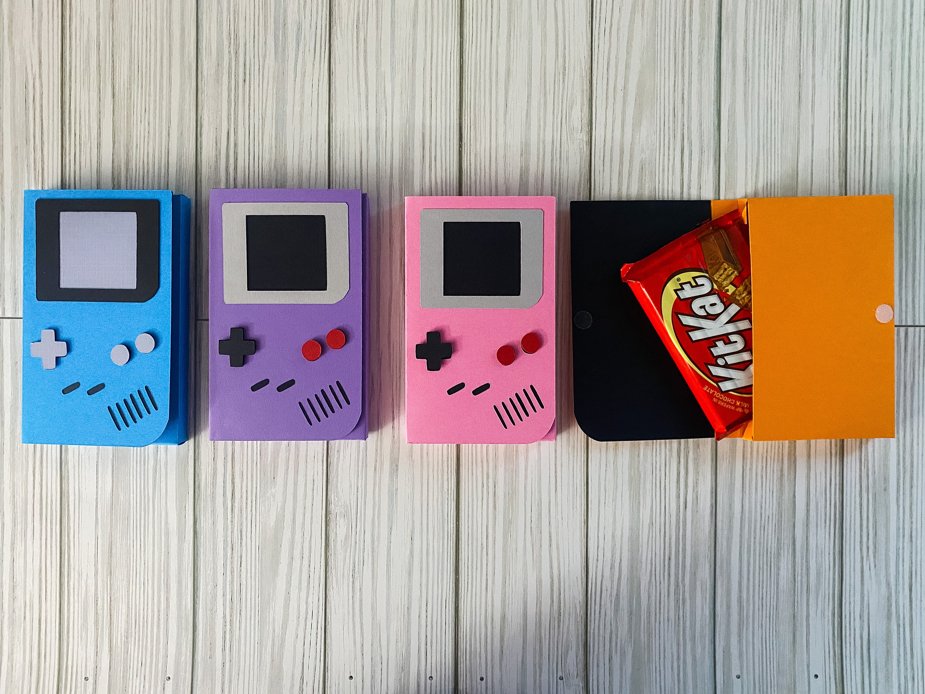 Gameboy Handheld Video Game Candy Bar Holder Wrapper for Video Game ...