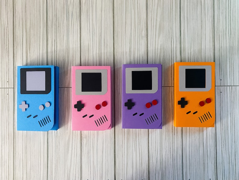 Gameboy Handheld Video Game Candy Bar Holder Wrapper for Video Game ...