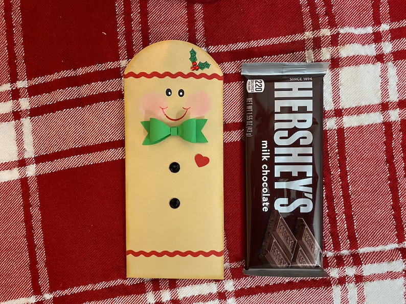 Set of Holiday Christmas Gingerbread Cookie Candy Bar Wrapper Chocolate ...