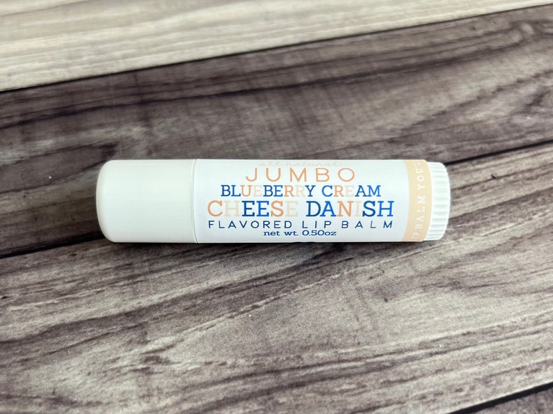 JUMBO Blueberry Cream Cheese Danish Lip Balm All Natural Lip - Etsy