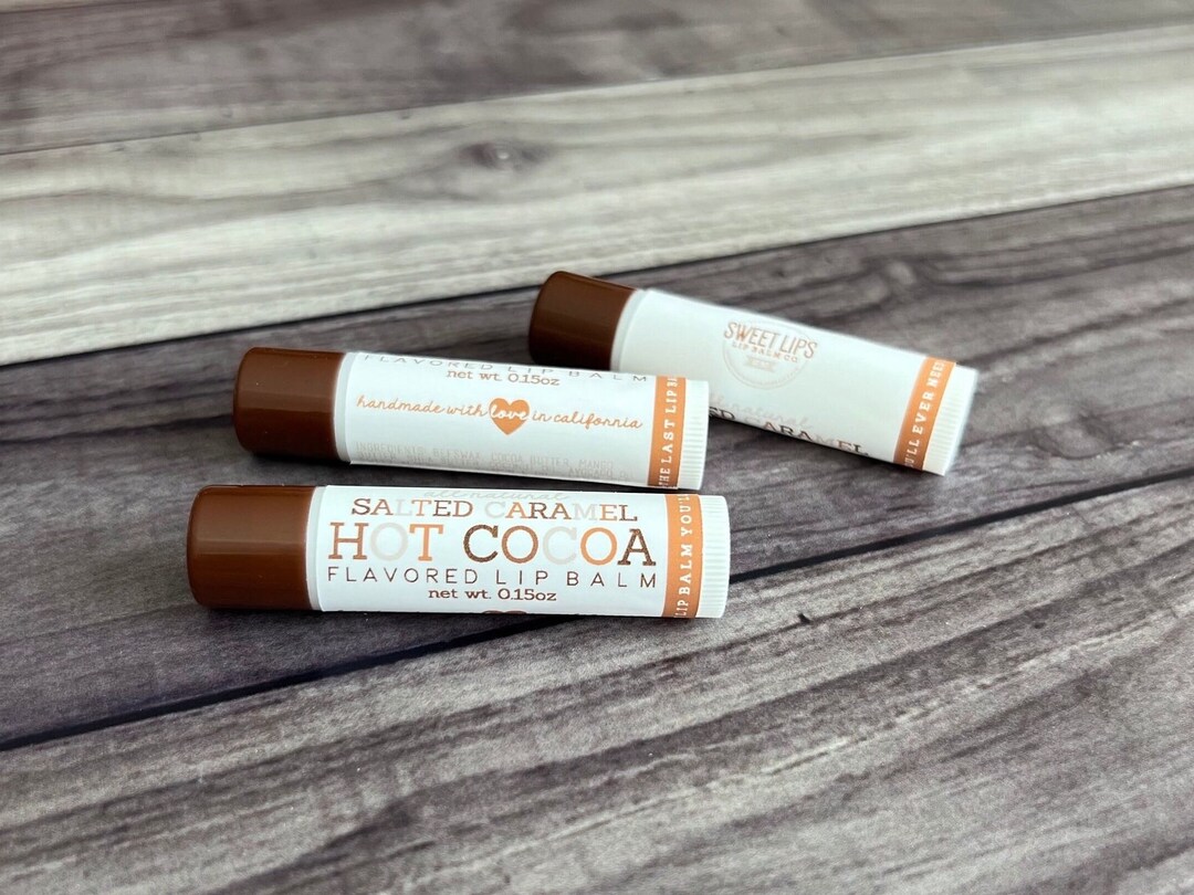 Salted Caramel Hot Cocoa Lip Balm | All Natural Lip Balm | Handmade Lip ...