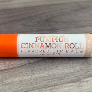 Pumpkin Cinnamon Roll Lip Balm - All Natural - Handmade - Fall Flavors ...