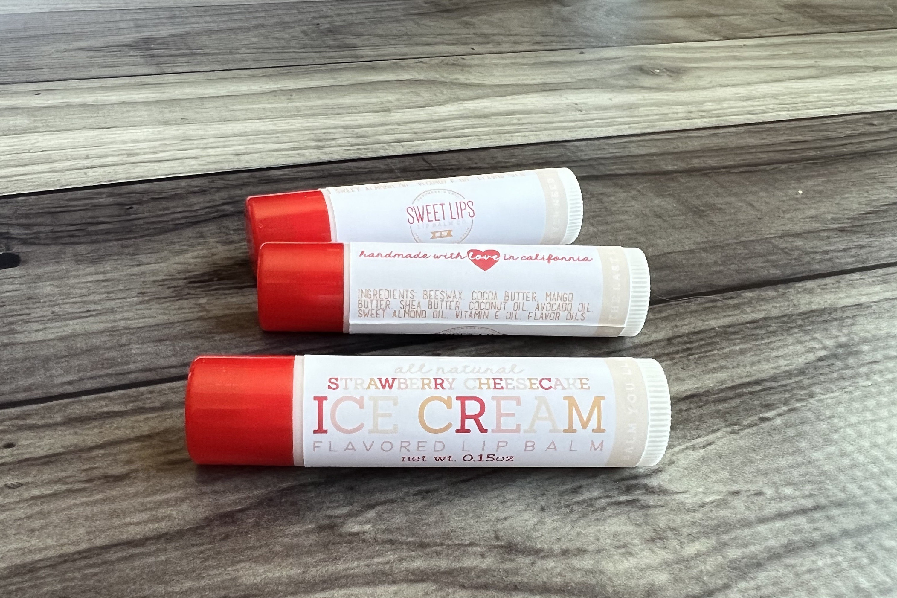 Ice Cream Flavored Lip Balm