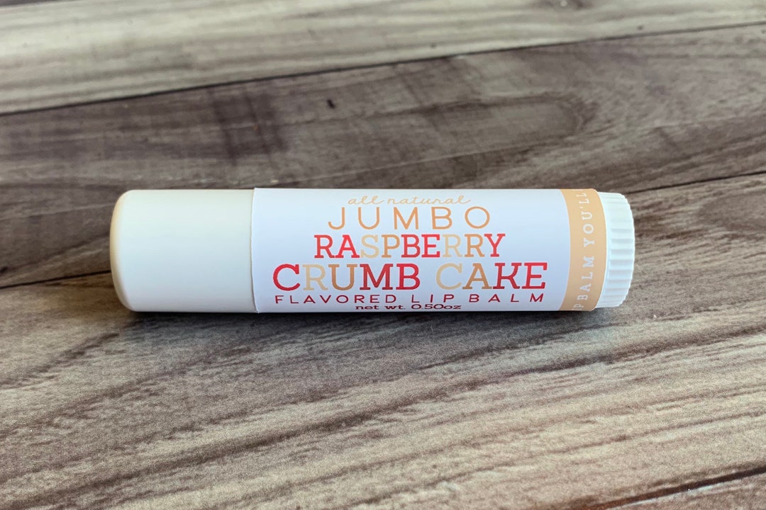 JUMBO Raspberry Crumb Cake Lip Balm - All Natural - Handmade - Etsy