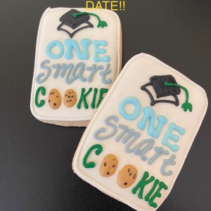 Graduation Cookies | One Smart Cookie Graduation Party Favors Presented ...
