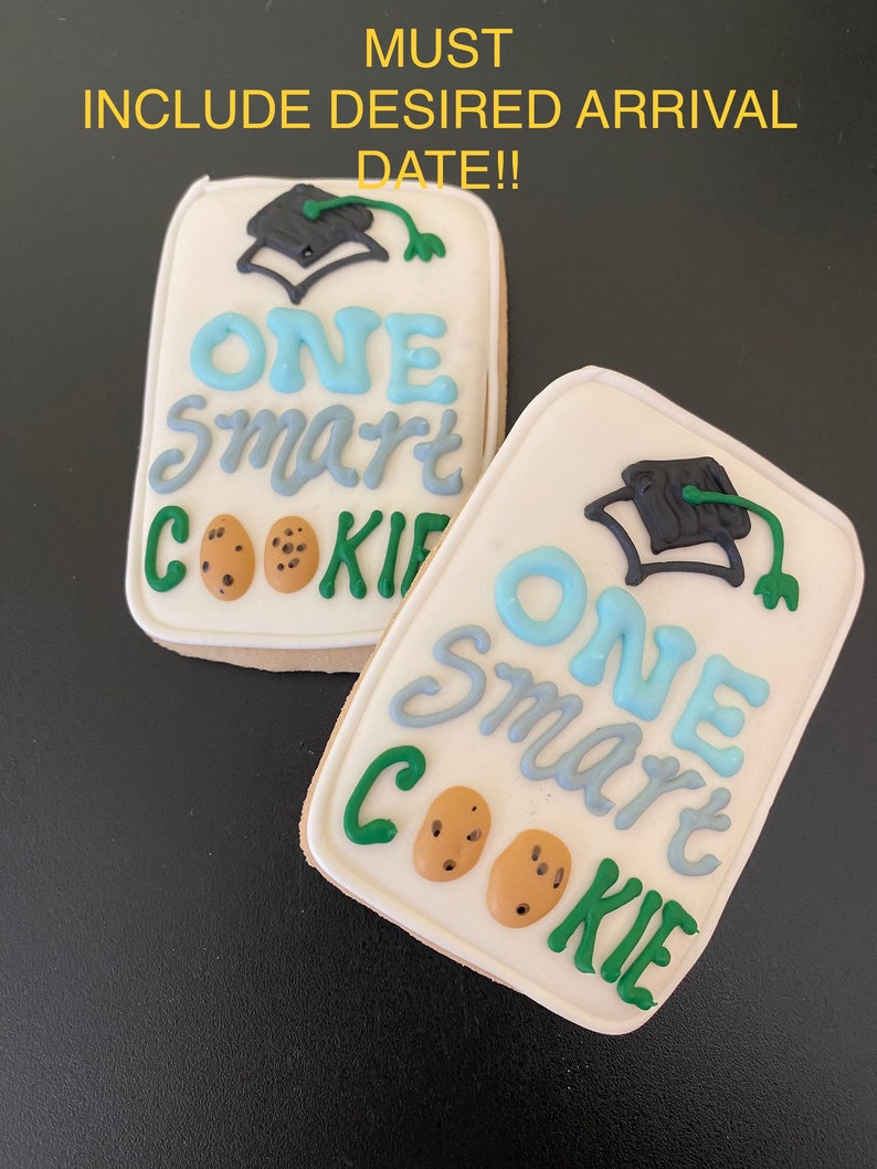 One Smart Cookie Graduation Party Favors | Hand-made Decorated Cookies ...