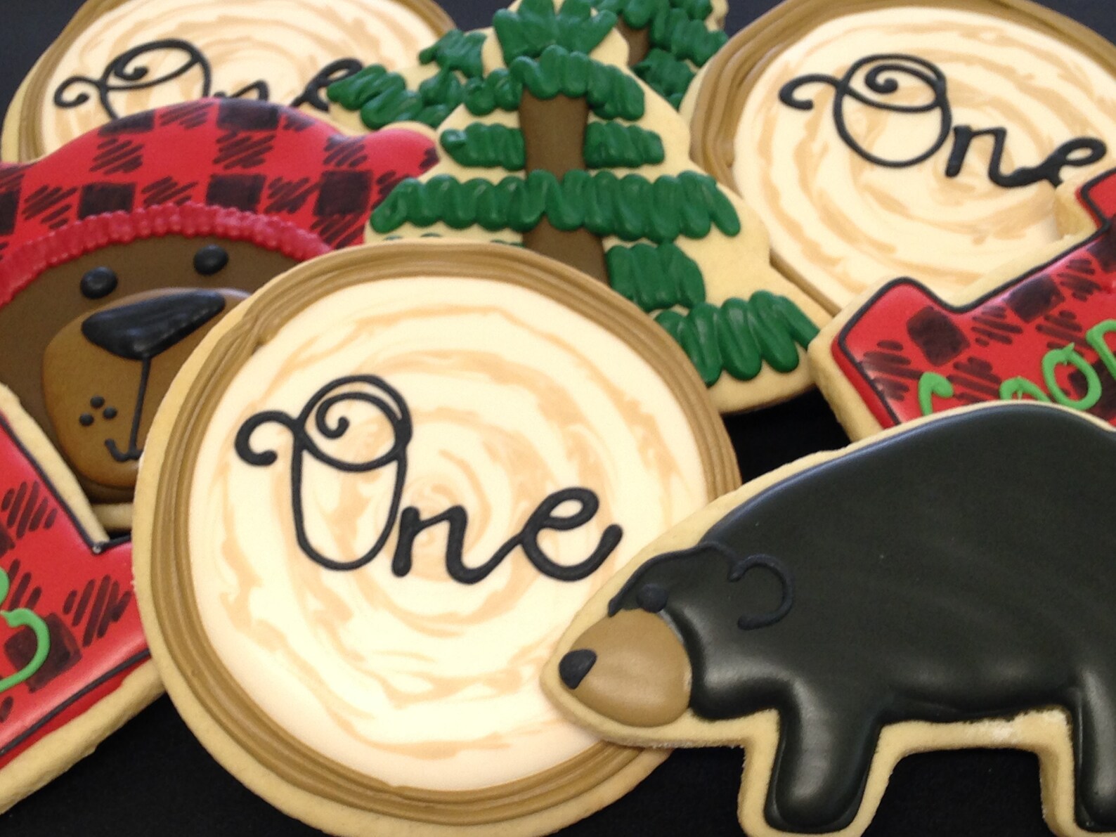 Wild and Onederful Lumberjack Theme Cookie Favors for 1st Birthday ...