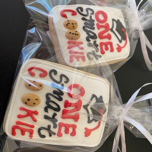 Graduation Cookies | One Smart Cookie Graduation Party Favors Presented ...
