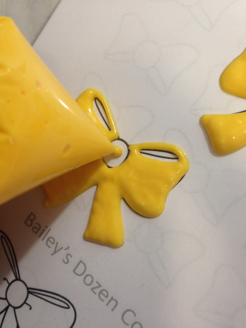 Large Bows Royal Icing Transfer Sheet Digital Download - Etsy