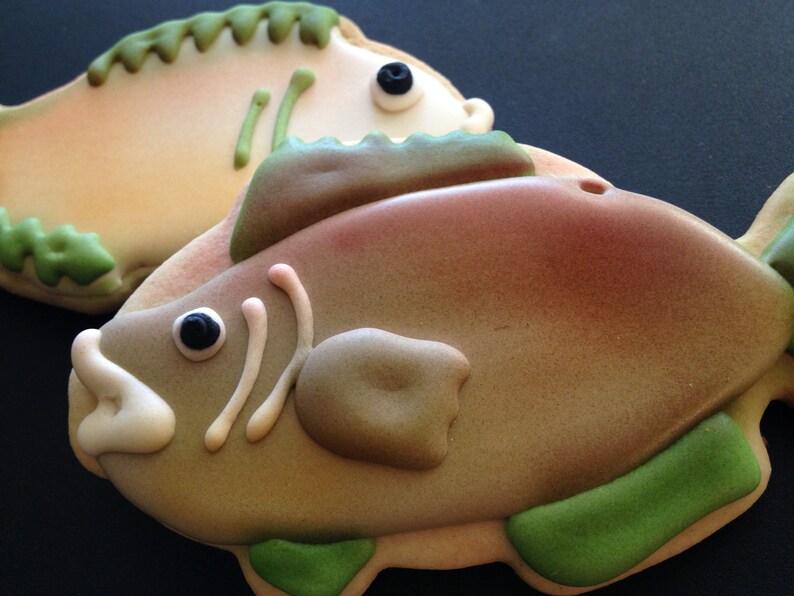 Gone Fishing cookies Rainbow trout cookies fish theme | Etsy
