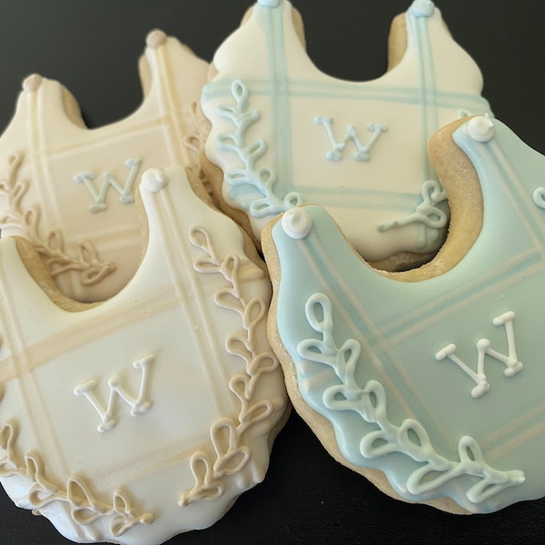 Baby Bib Cookies - Etsy