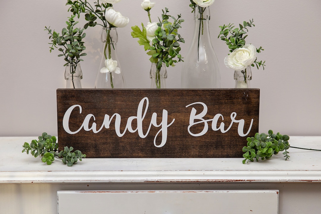 Candy Bar Sign, Custom Wedding Sign, Sweets Table, Table Signs - Etsy