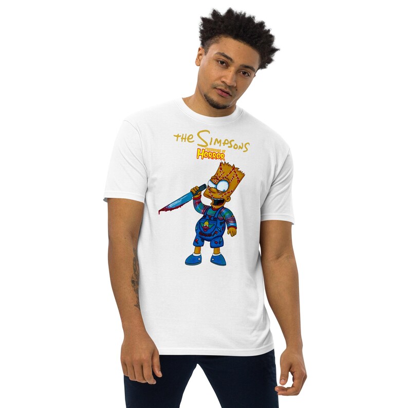 Bart Simpson Chucky Premium Heavyweight Tshirt - Etsy