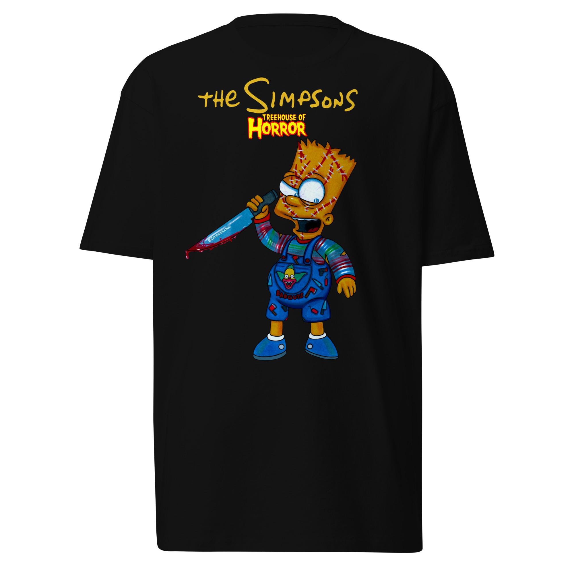 Bart Simpson Chucky Premium Heavyweight Tshirt - Etsy