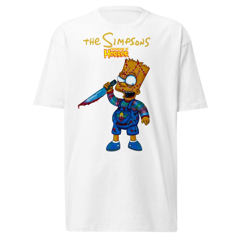Bart Simpson Chucky Premium Heavyweight Tshirt - Etsy