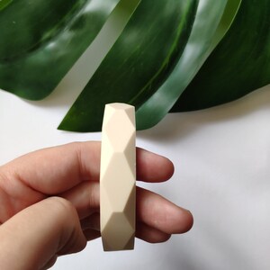 Minimalist Chew Bangle in Yellow, Gold or Orange/ Silicone Geometric ...