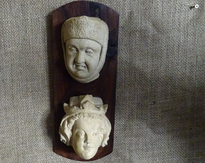 Medieval Gothic Heads Taken From Cathedral Architecture Wall Plaque - Etsy