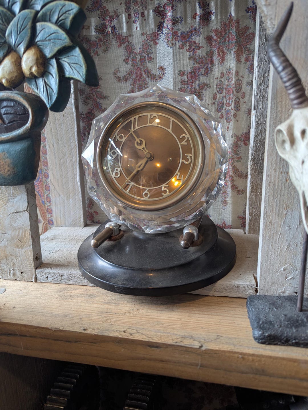 Vintage Art Deco Masik Crystal Clock From the Soviet USSR - Etsy