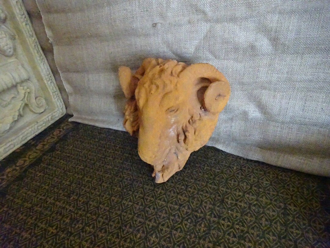 Ram Sheep / Ram Sculpture Iron Clay - Etsy