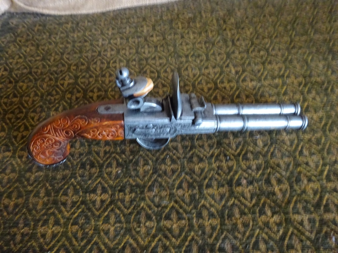 Replica Double Barrel Flintlock Pistol Stamped London 1776 - Etsy