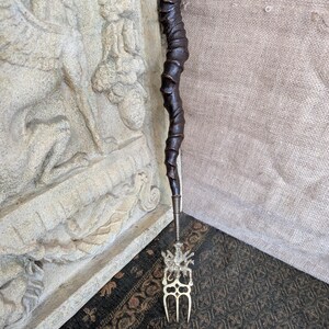 Antique Indian Buddhist /hindu Blackbuck Antelope Horn Toasting Fork ...