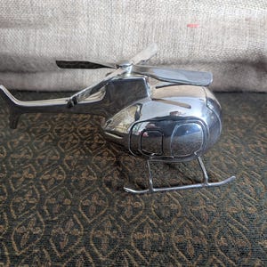 Silver Plated Helicopter Money Box With Rotating Rotor Blades - Etsy
